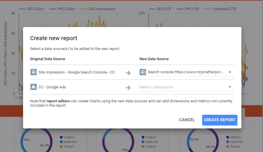 Blending Google Ads & Google Search Console via Google Data Studio | Mr ...